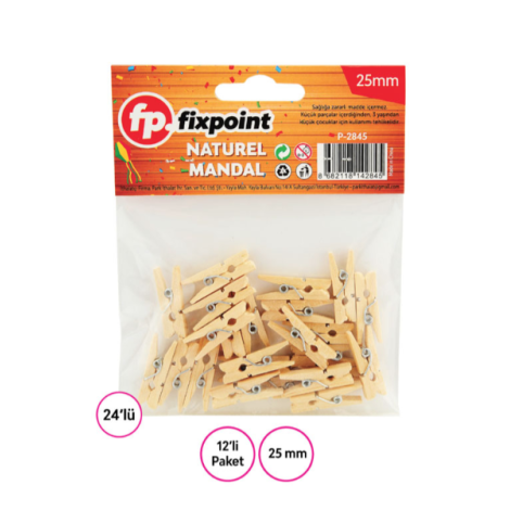 Fixpoint Mini Mandal Naturel 12'li Paket - Çetinkaya Elektronik ...